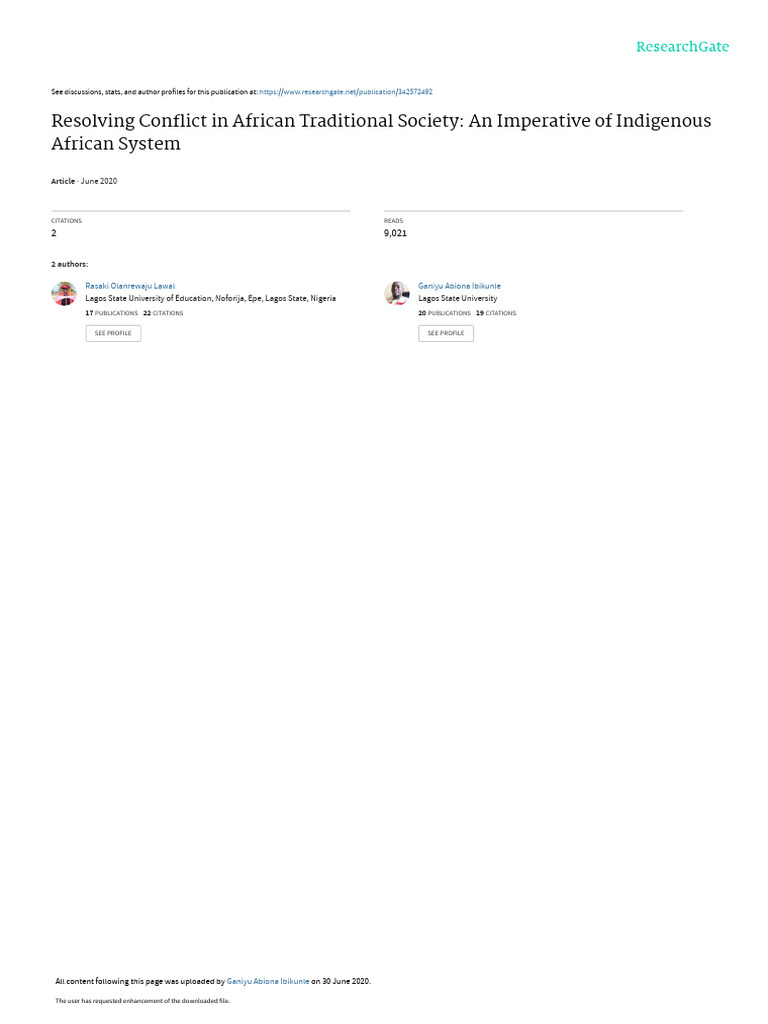 Resolving Conflict | PDF