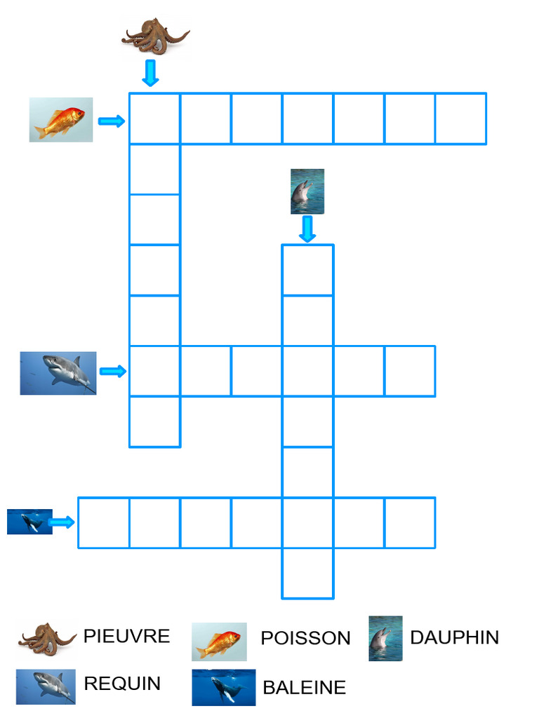 Mots Croisés Animaux de La Mer-Fi15858397 | PDF