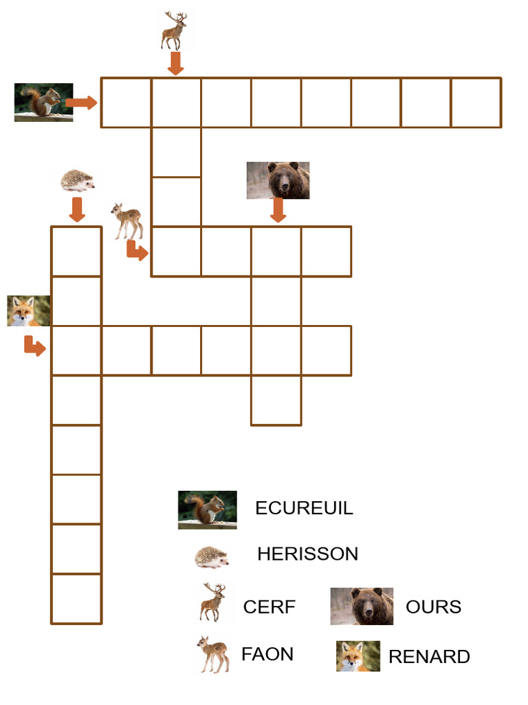 Mots Croisés Animaux de La Forêt-Fi15858396 | PDF