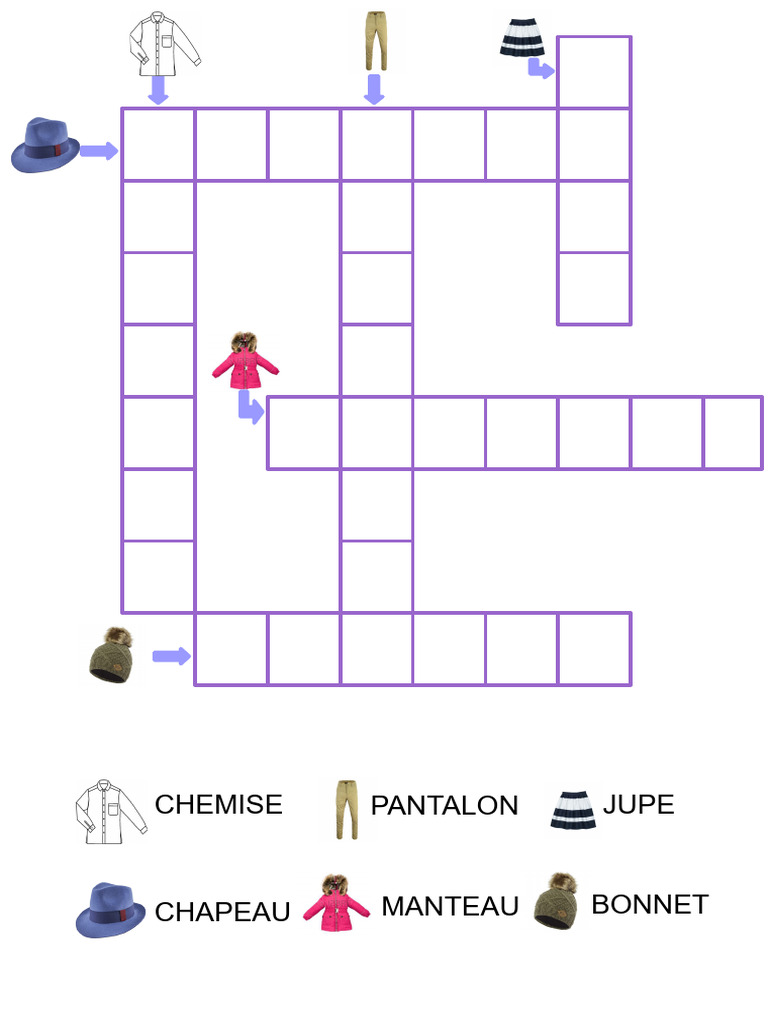Mots Croisés Les Vêtements-Fi15862771 | PDF