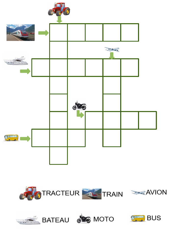 Mots Croisés Les Moyens de Transport-Fi15865532 | PDF