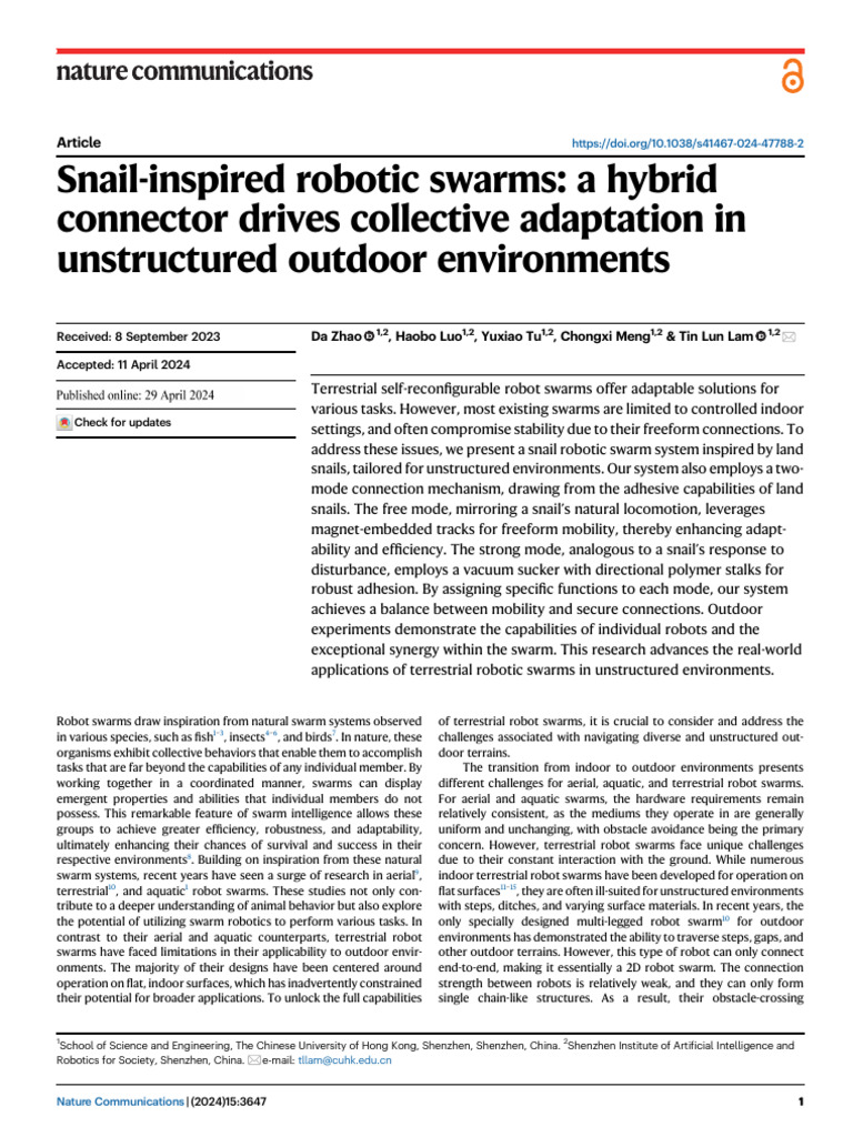 Snail Inspired Robotic | PDF