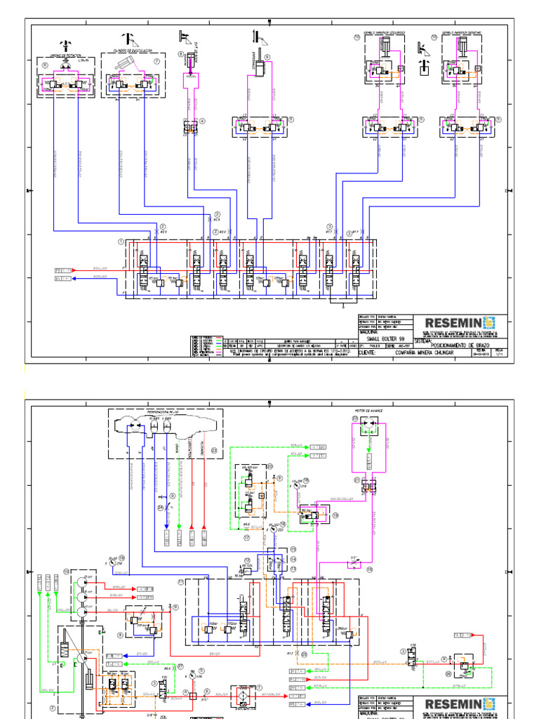 Planos Hidraulicos Small Bolter 99 JMC-587 | PDF