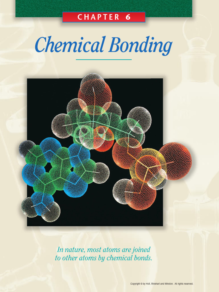 Chapter 6 Chemical Bonding | PDF | Chemical Bond | Ionic Bonding