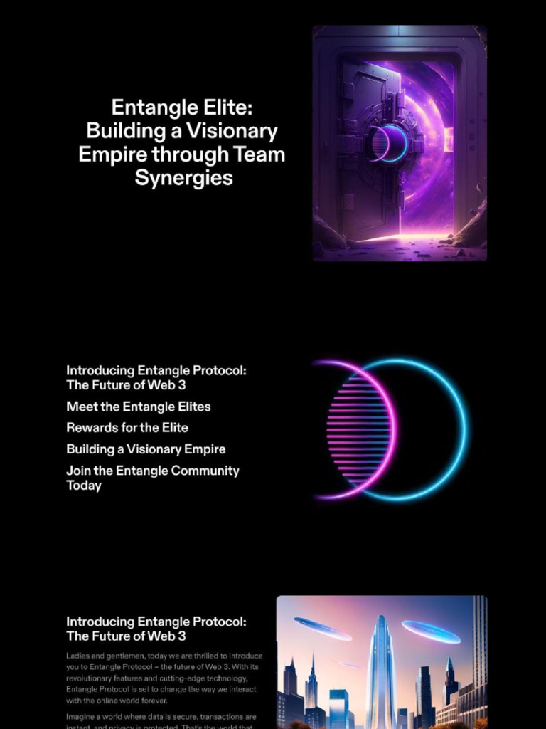 What Is Entangle Protocol Elite 1 | PDF