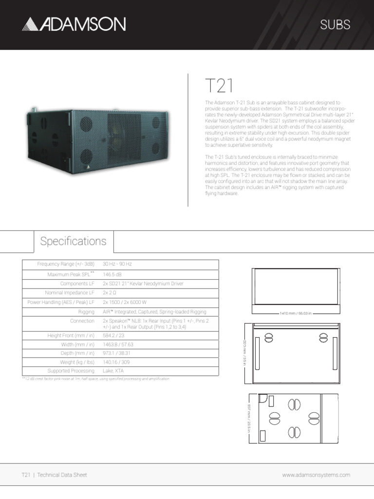 T21 TechnicalData | PDF