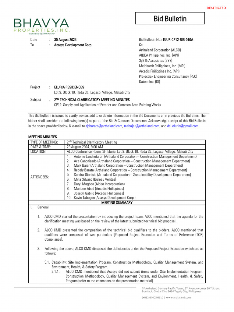 Elur-cp12-Bib-010a (2nd Technical Clarificatory Meeting Minutes ...
