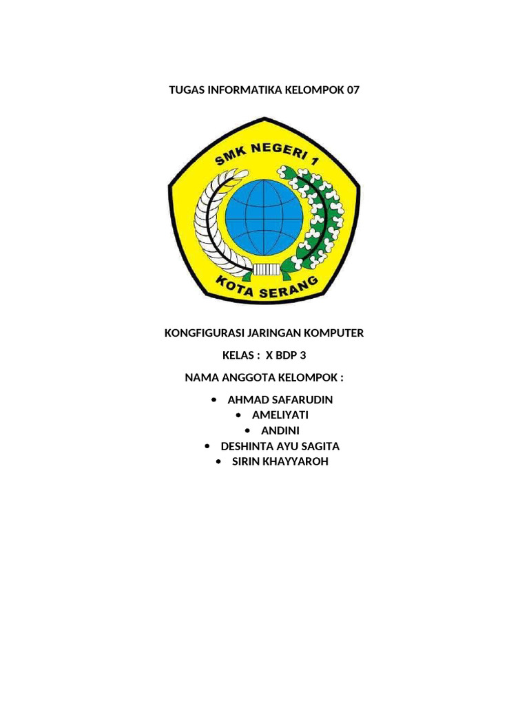 Informatika Kelompok 07 | PDF | Internet Protocol Suite | Business Informatika Kelompok 07 | PDF | Internet Protocol Suite | Business