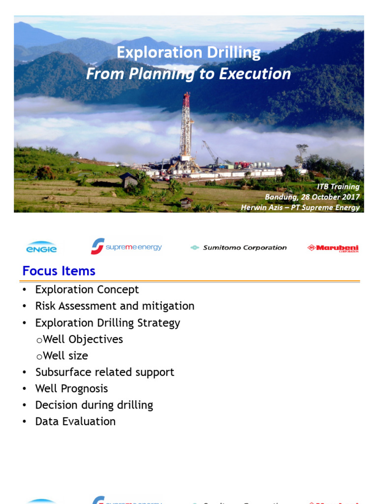 Exploration Drilling (From Planning To Execution) For Print | PDF