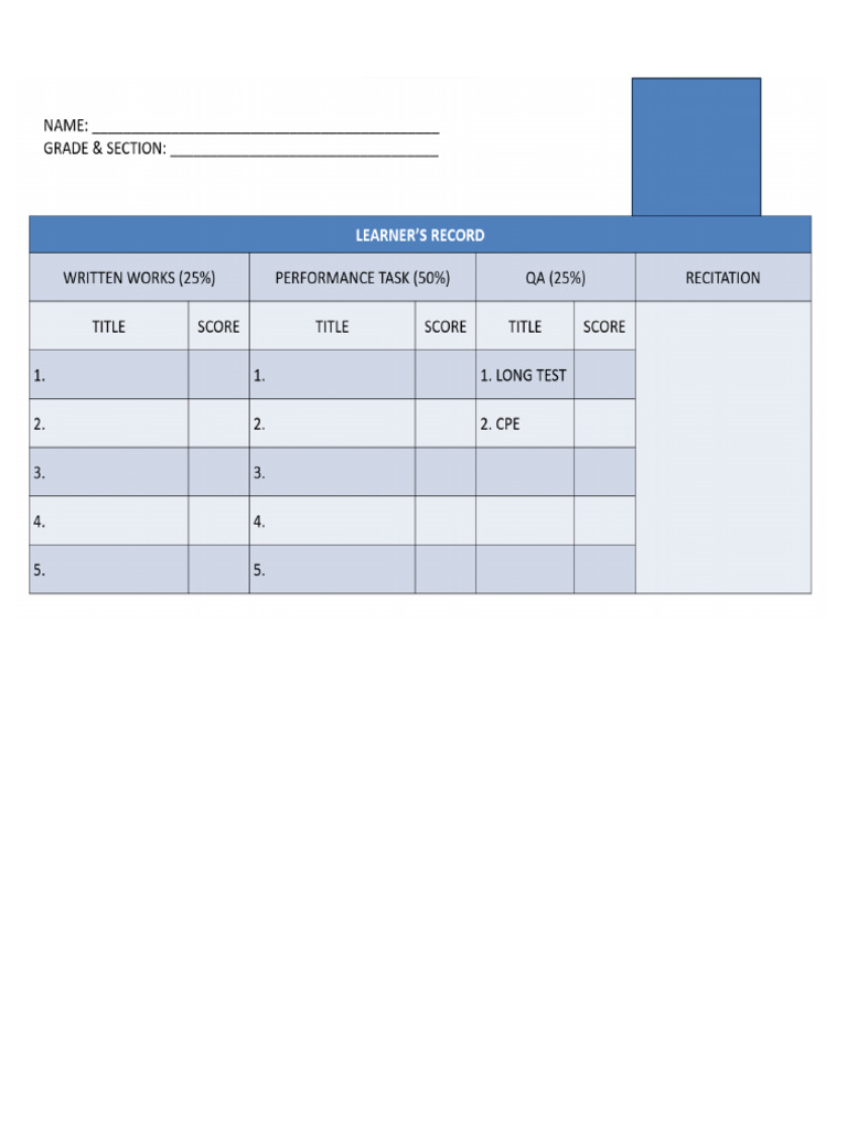 For Index Card | PDF