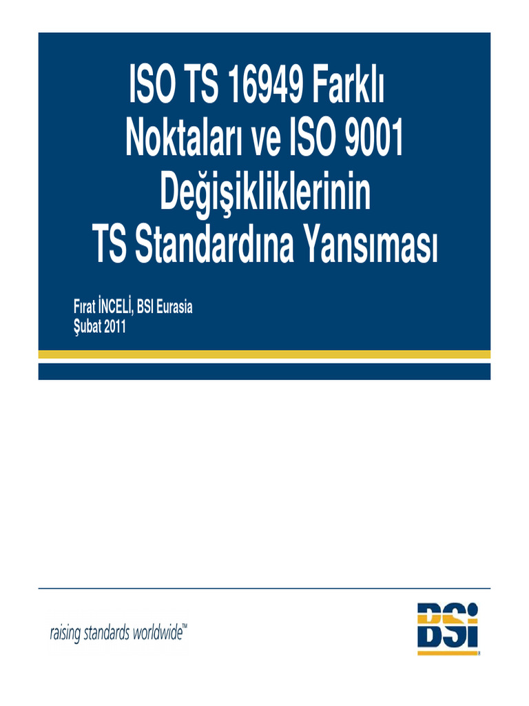 Iso 16949 Sunum | PDF