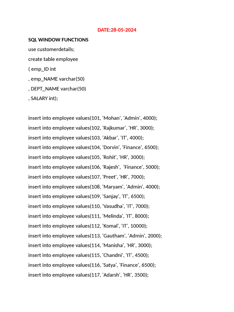28-05-24 Hands On | PDF