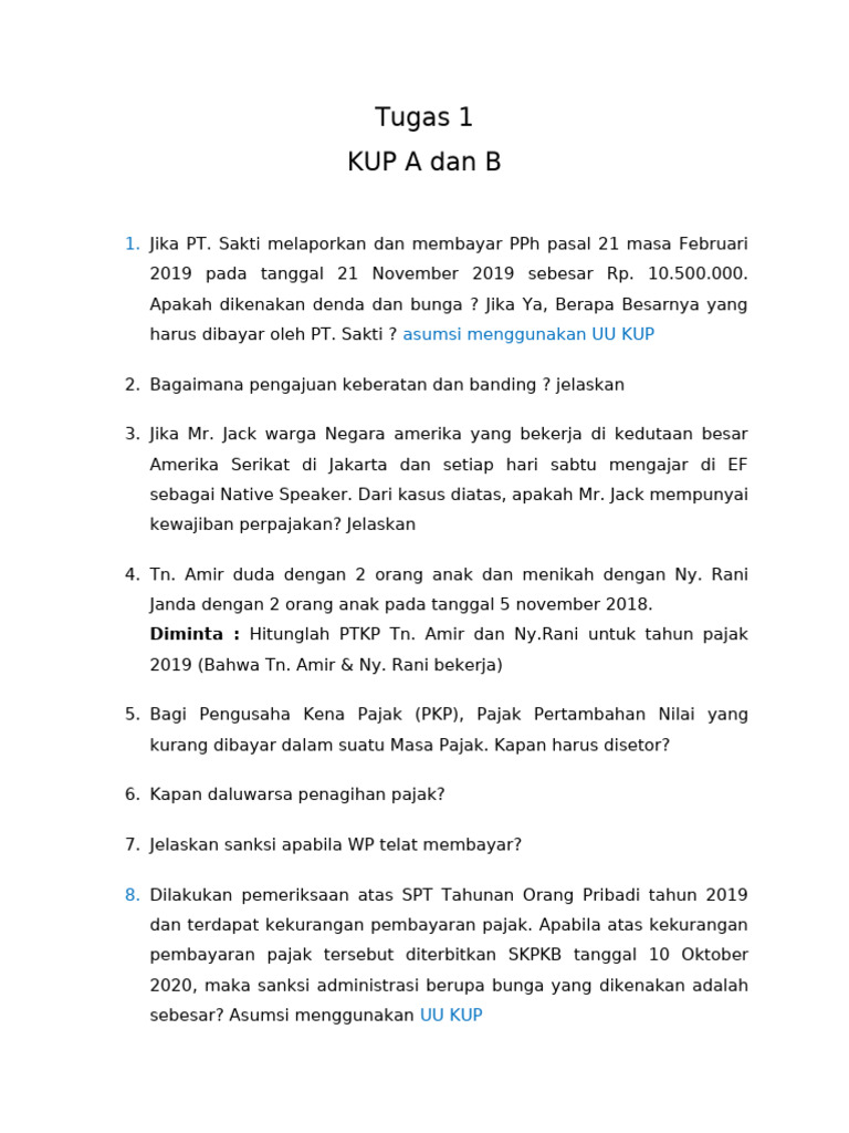 Tugas Kup Brevet Pdf