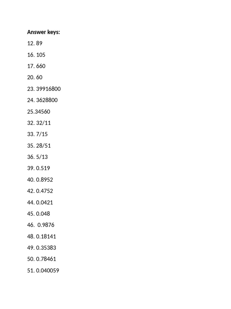 EDA Answer Keys | PDF