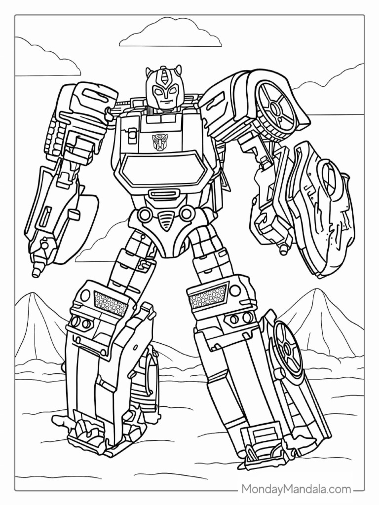 Bumblebee Transformer Robot To Color | PDF