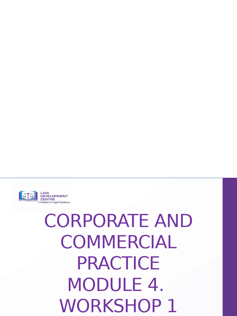 Workshop One CCP Firm b7 | PDF