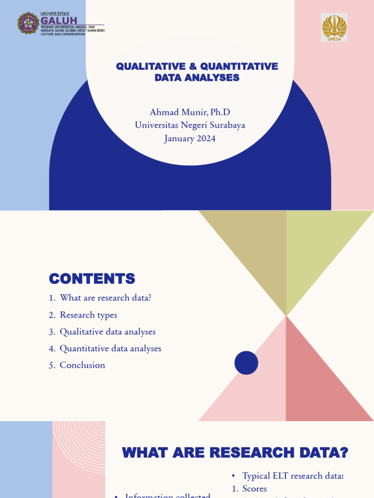 Qualitative Quantitative Data Analyses A Munir | PDF