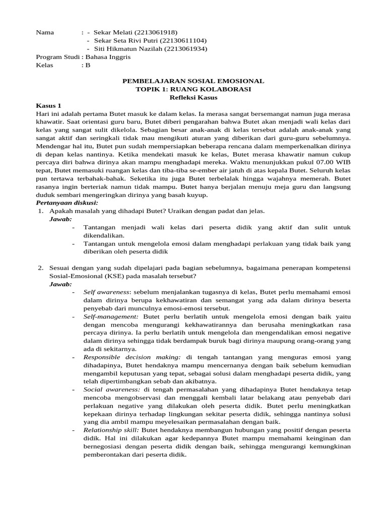 PSE - T1 - Ruang Kolaborasi | PDF