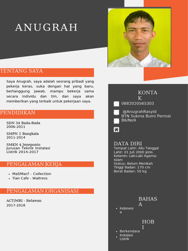 CV Anugrah | PDF