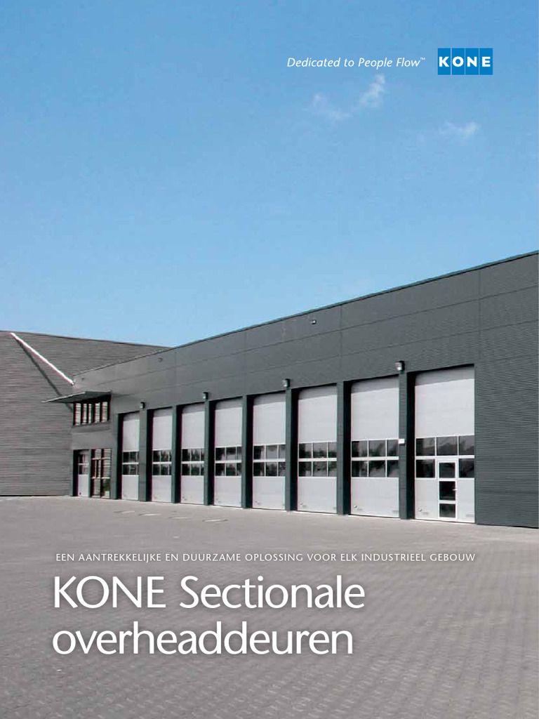 Brochure Kone Overhead Sectionaaldeuren Standaard - tcm30 25996 | PDF