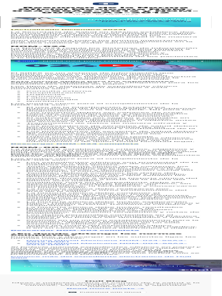 Resumen de La Norma Oficial Mexicana NOM-024 | PDF