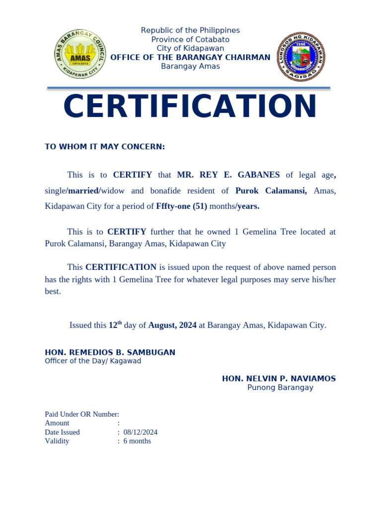 Certification Cutting Trees | PDF