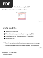 Chemistry IA Structure Guide 2025 | PDF | Experiment | Uncertainty