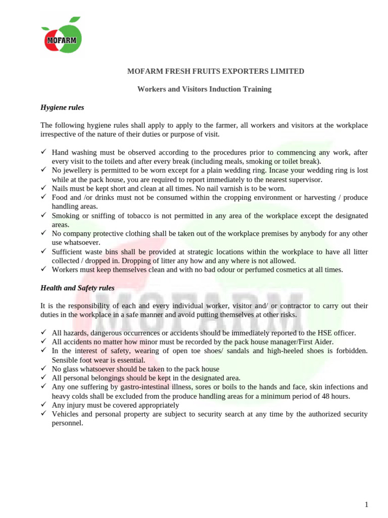 Induction Training | PDF