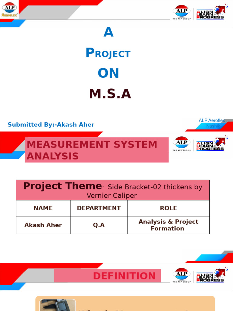 Measurement System Analysis-Akash Aher | PDF