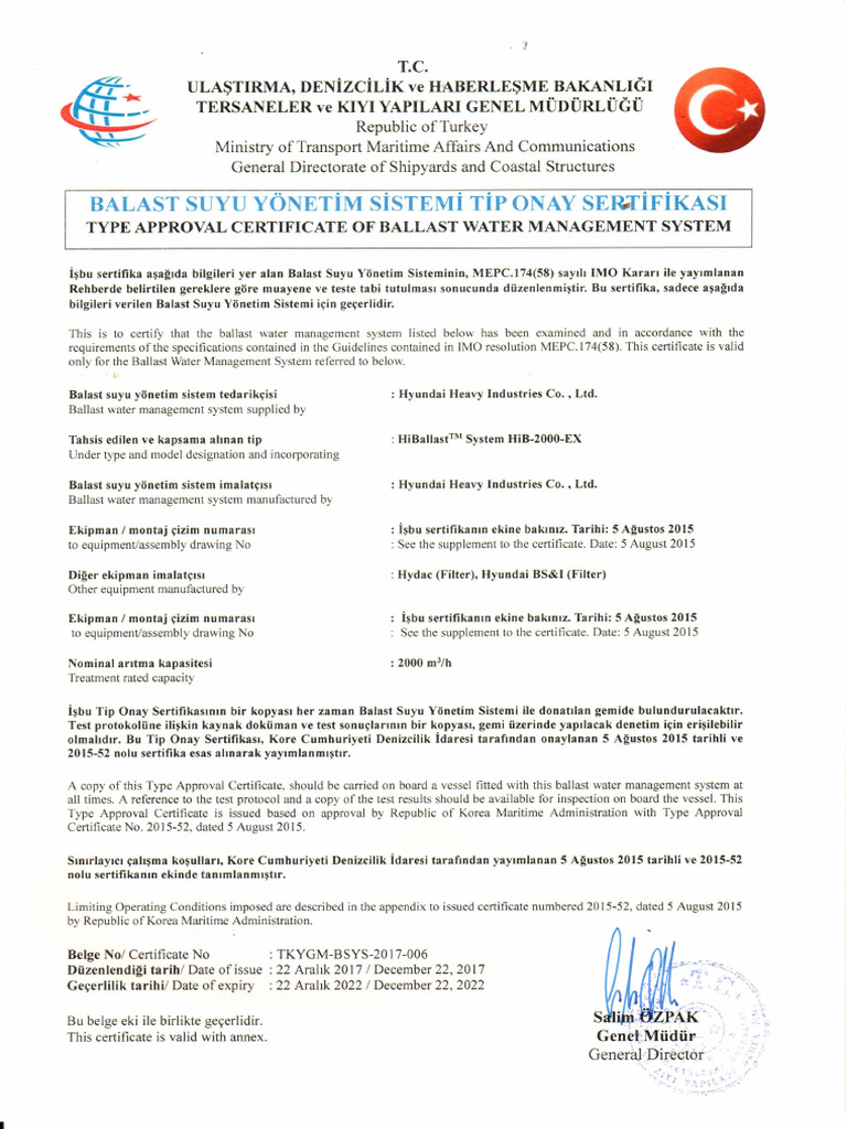 Type Approval Cert2 | PDF