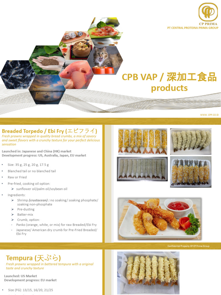 CPPrima Seafood OEM VAP (General Introduction) - Updated 20230918 | PDF