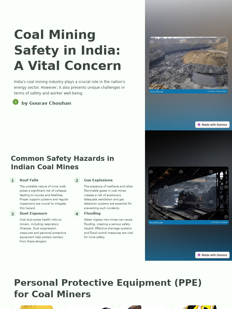 Coal Mining Safety in India A Vital Concern | PDF