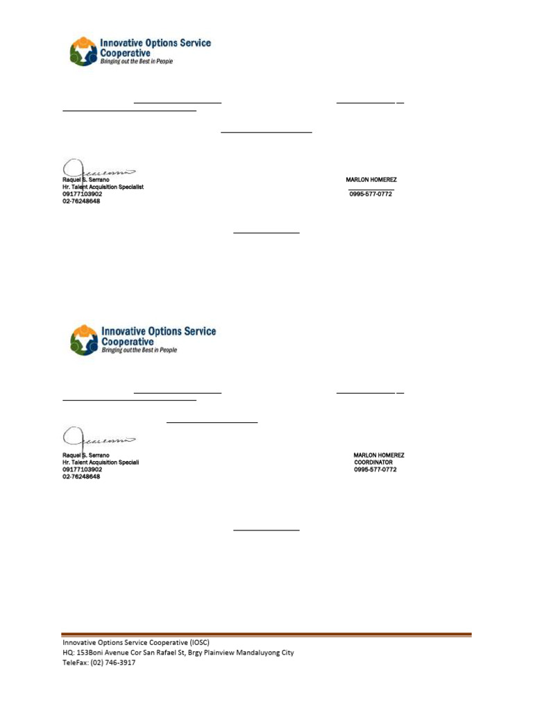 Excuse Letter Legal Size - Molito | PDF