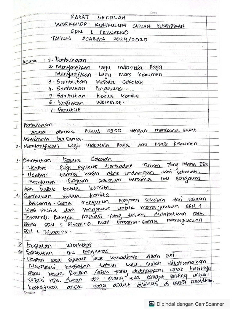 Notulen Workshop | PDF