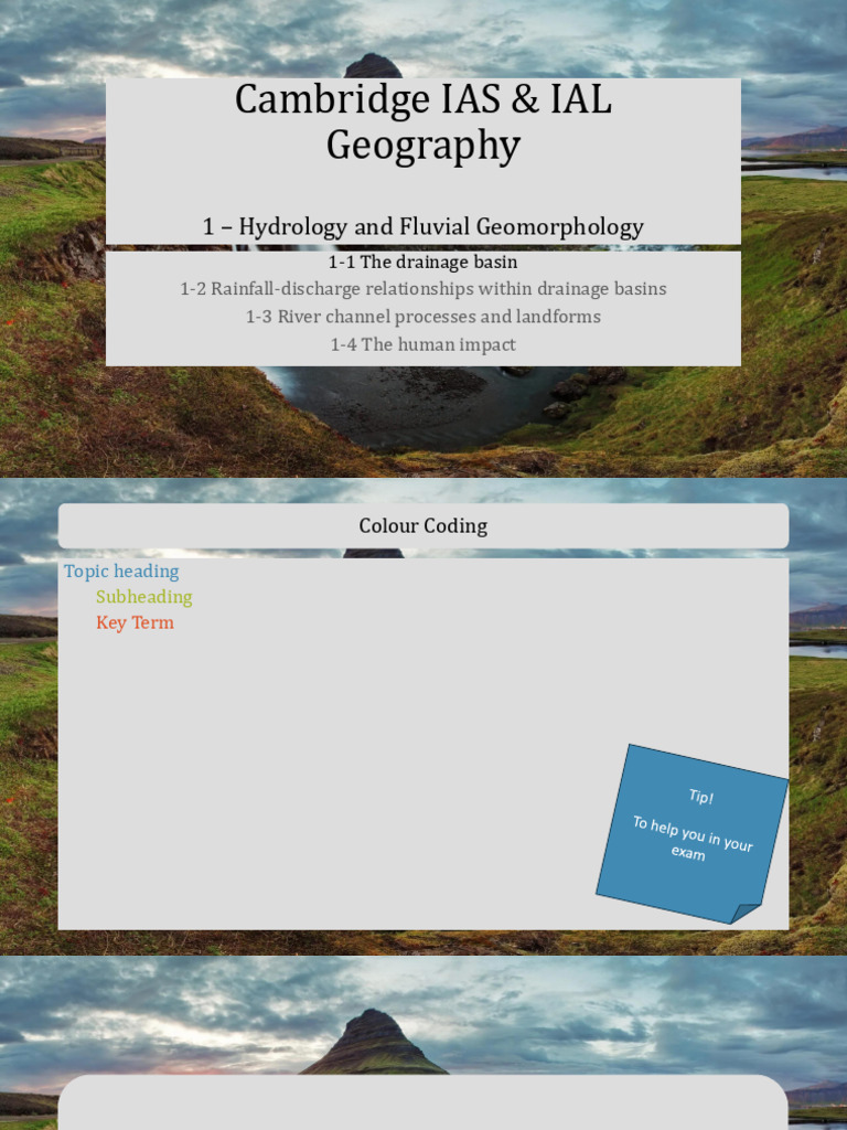 Hydrology & Fluvial Geomorphology Guide | PDF | Evapotranspiration ...