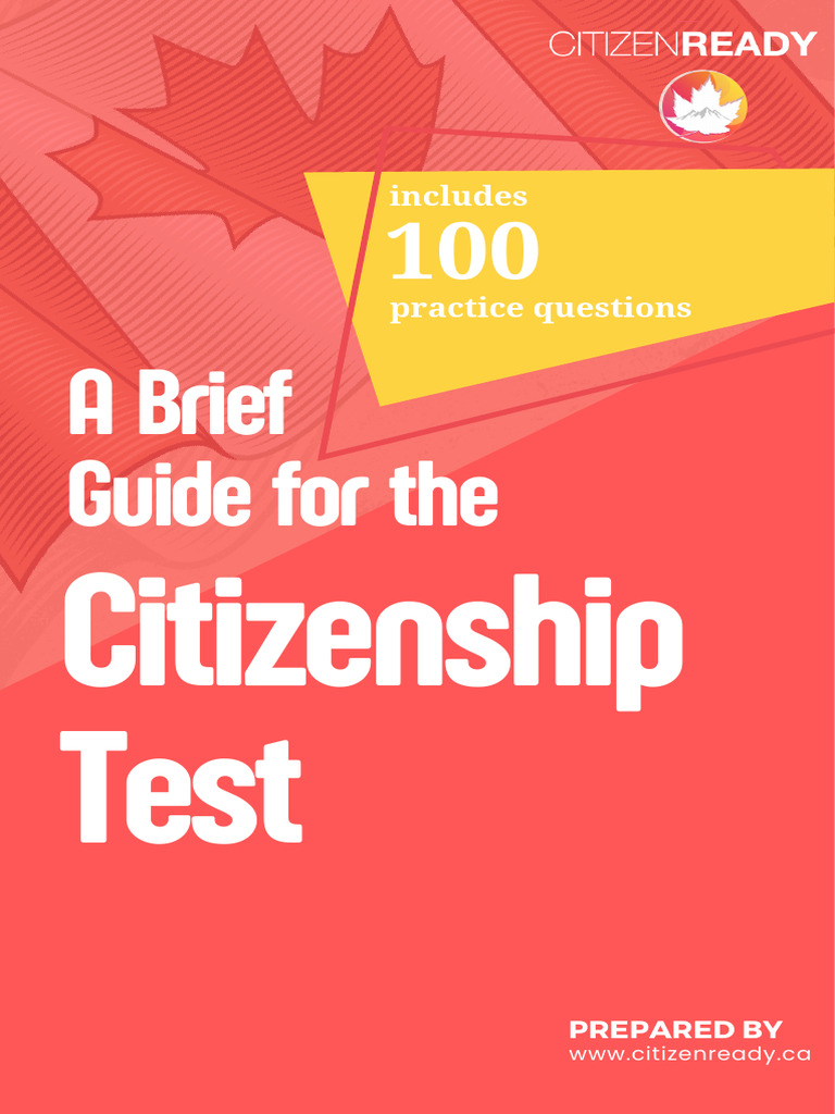 Brief Guide For Canada Citizenship Test | PDF