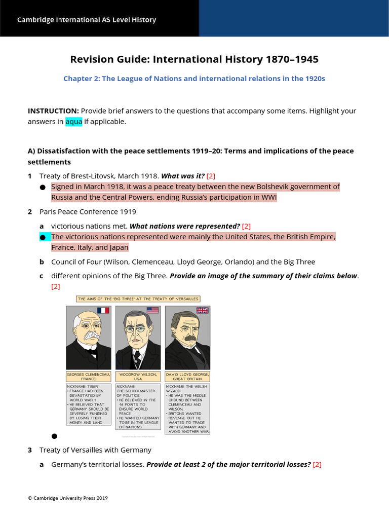 Joseph Virakkun Weyer - G11 - History - AS - His - Inter - CH2 - Revision - Handouts | PDF