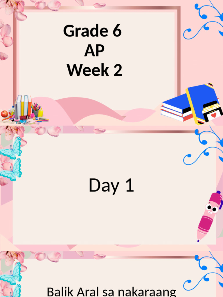Grade 6 AP - WEEK 2 | PDF