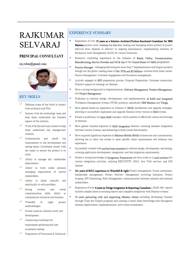 RAJKUMAR Selvaraj -Maximo b8 | PDF