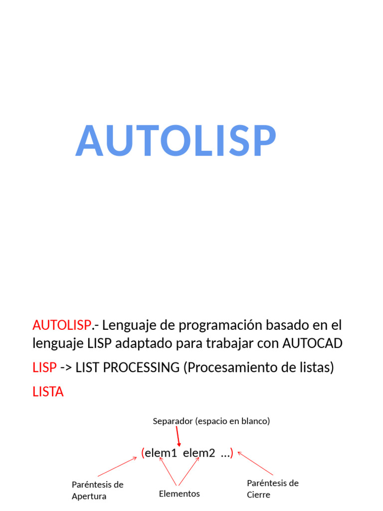 Autolisp | PDF