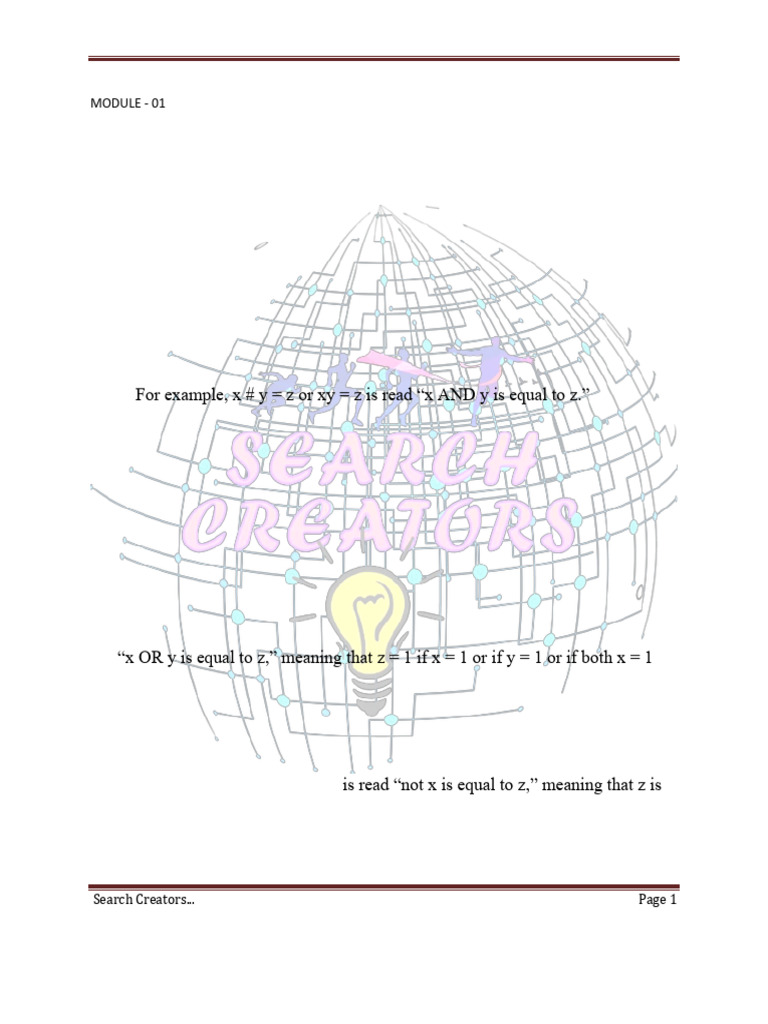 Module-01 Introduction To Digital Design Search Creators | PDF