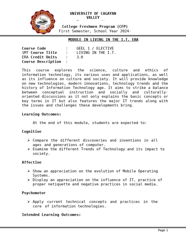 Module-01-LITE | PDF