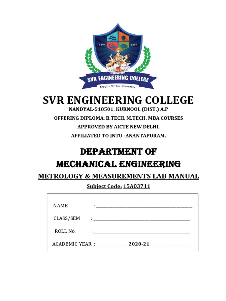 M & M Lab Manual | PDF