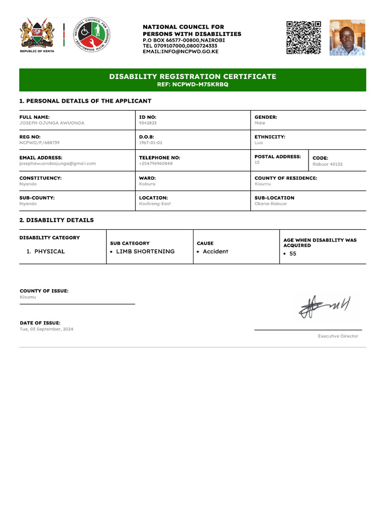 NCPWD-M7SKRBQ-Disability Registration Certificate | PDF