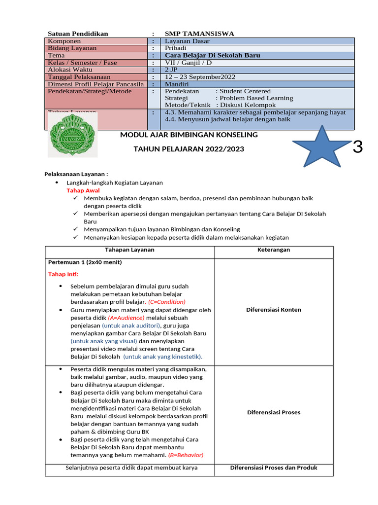 Modul Ajar 7-3 Jadi 22-23 | PDF