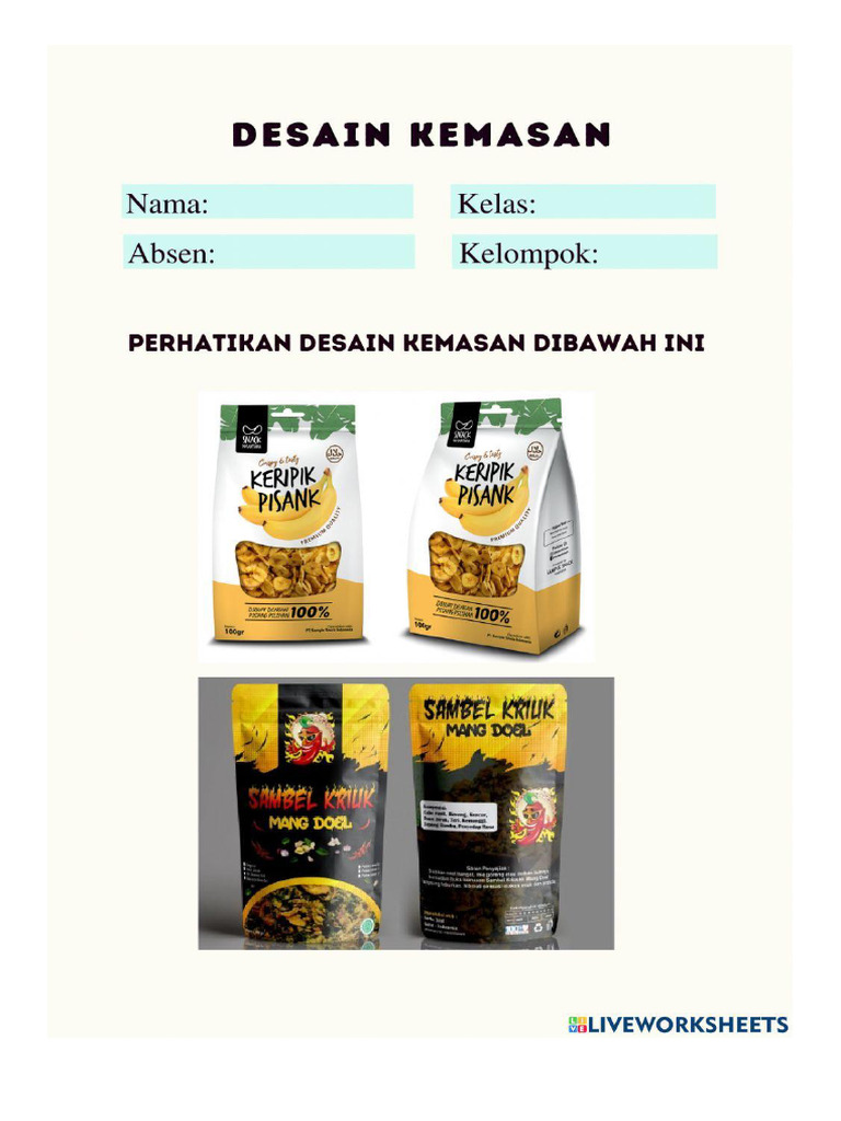 LKPD Desain Kemasan | PDF