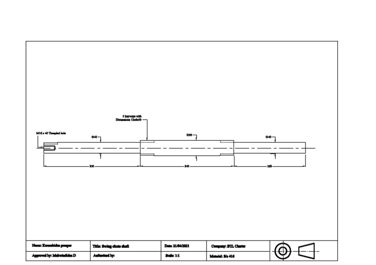 Swing Chute Drawing-Model 2 | PDF
