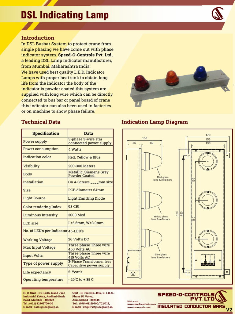 DSL Indicating Lamp | PDF
