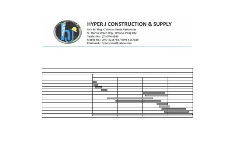 DPWH Project - Equipment Utilization Schedule | PDF