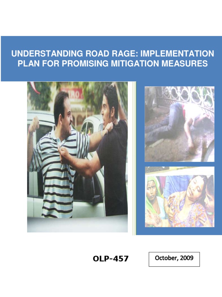 Understanding Road Rage: Implementation Plan For Promising Mitigation ...